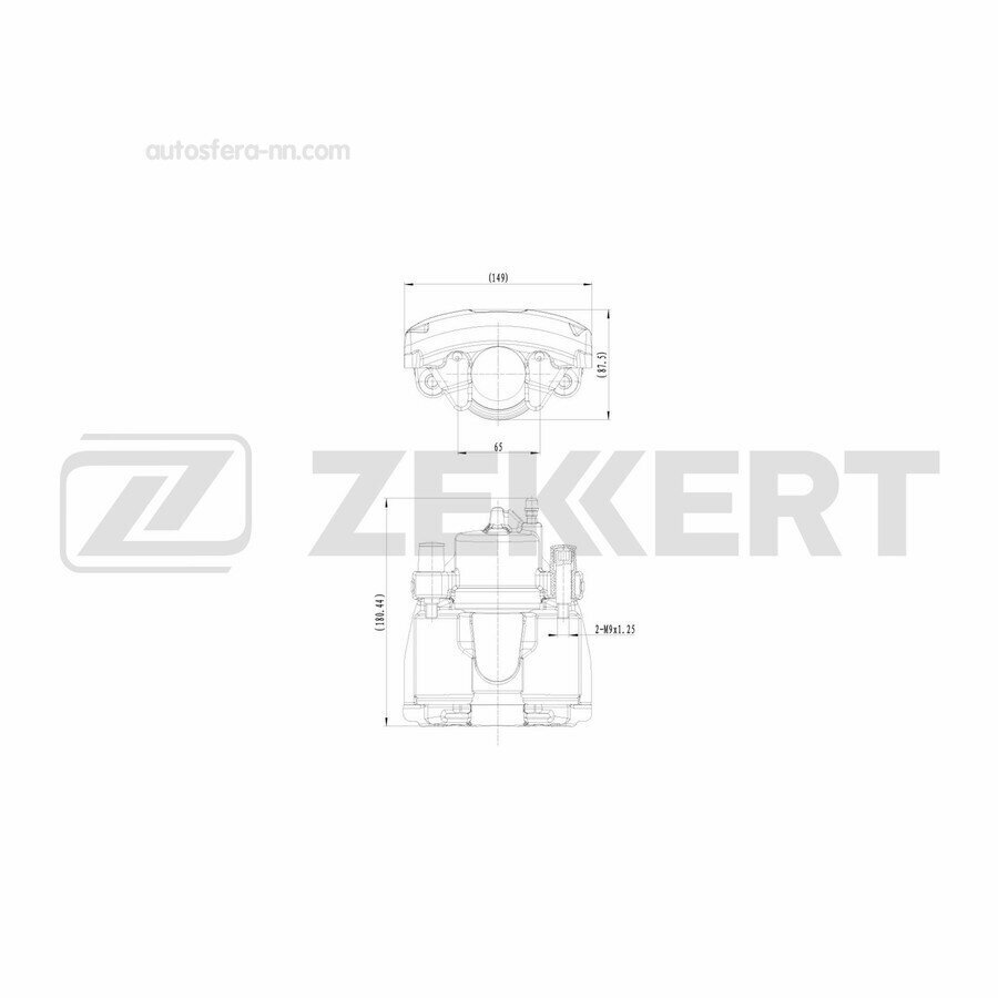 ZEKKERT BS8315 Тормозной суппорт передний правый Ford Focus II III 04- Transit 13- Mazda 3 I II 03- 5 I II 05