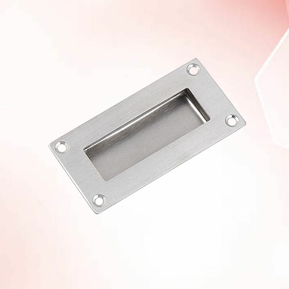 Встраиваемая скрытая ручка для раздвижной двери из нержавеющей стали серебристая для домашнего использования