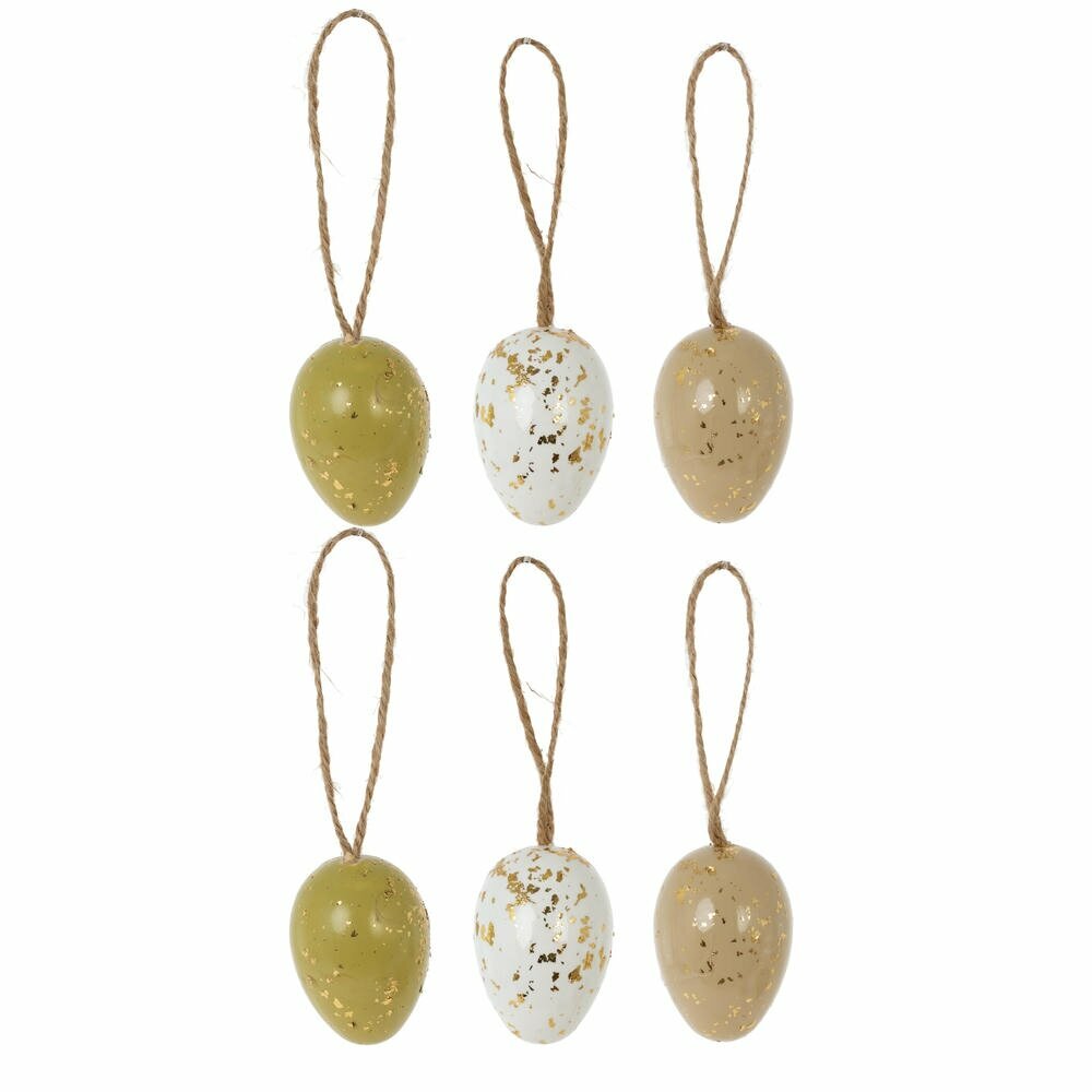 Набор из 6-ти подвесных изделий Яйцо (4*6), 14х15х5 см KSM-819093
