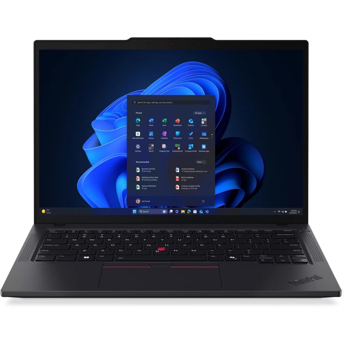 Ноутбук Lenovo ThinkPad T14 Gen5 14"2.8K; OLED/Ultra7-255H/64GB/SSD 512GB/W11P/черный
