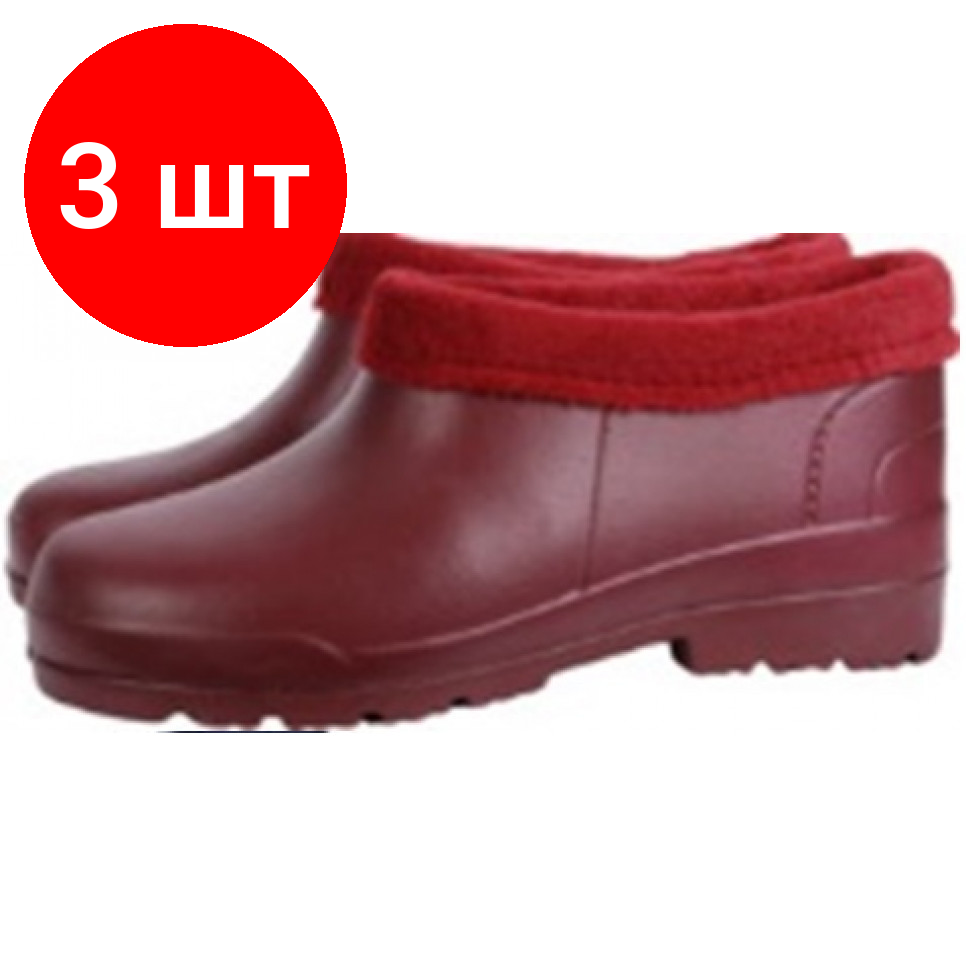 Комплект 3 шт, обувь галоши женские ЭВА утепленные стелька НТП В ассорт ЖГ-09 р.36 ASD