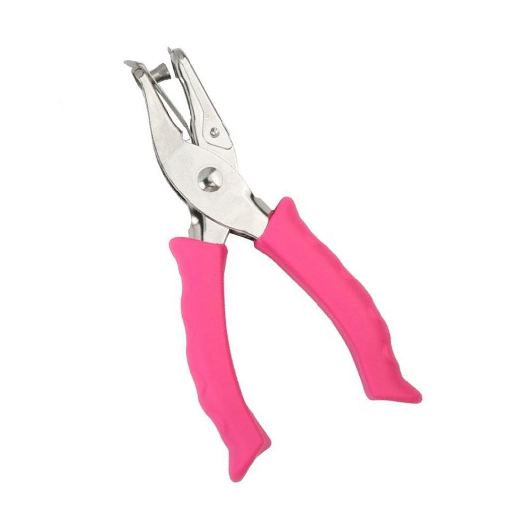 Ручные дырокол-плоскогубцы, 6 мм, Розово-красный