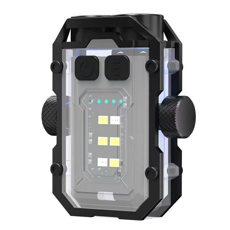 Новый трансграничный брелок для ключей с зарядкой типа C, уличный высокояркий маленький стальной пушка, двойной