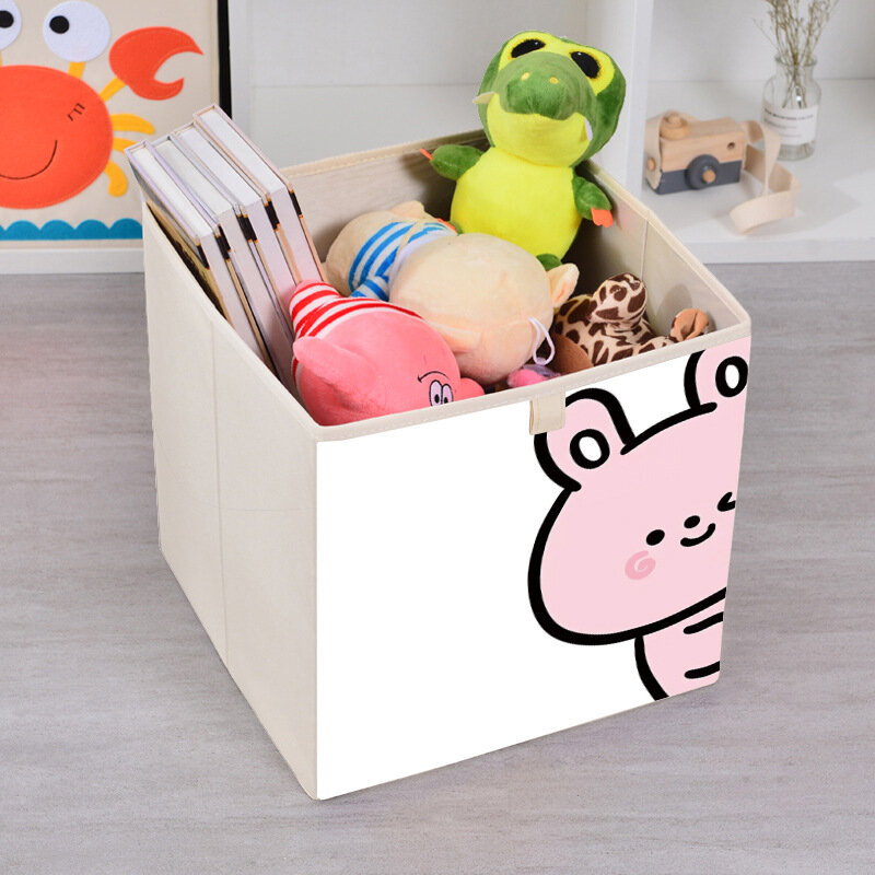 Картонный детский игрушечный ящик для хранения, тканевый, очень большой, с крышкой, органайзер, ящик для одежды
