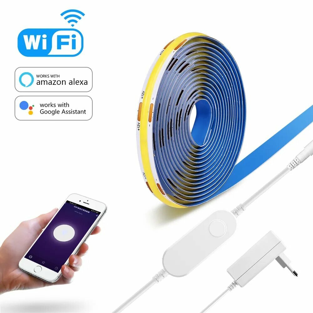 Tuya Smart Светодиодная лента 3 Вт, Нейтральный белый, 1 шт
