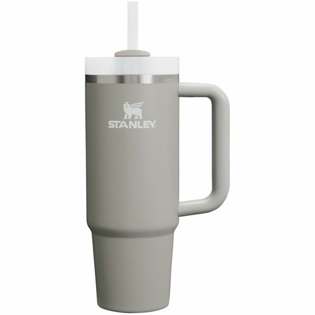 Термокружка STANLEY Quencher H2.0 0,88L (10-11912-150) с трубочкой, серая