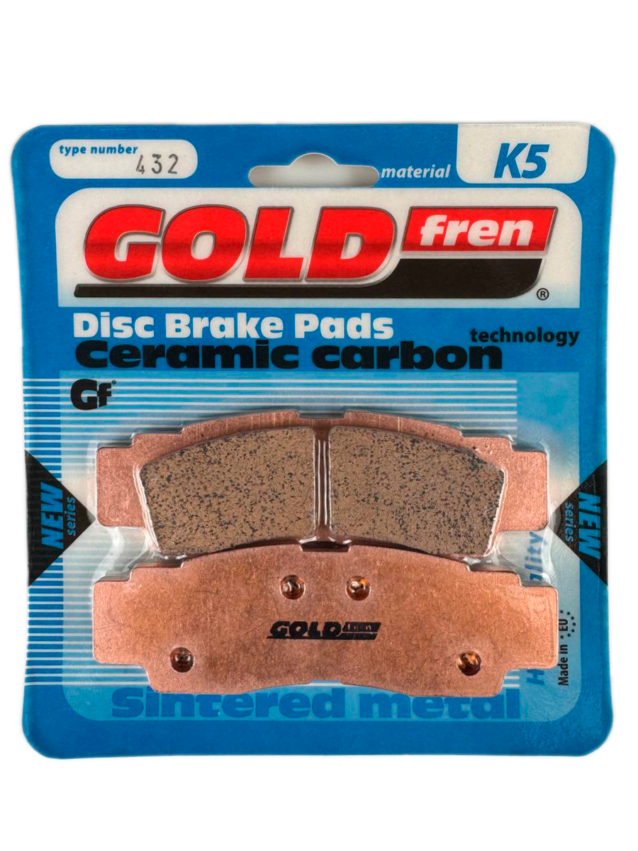 Тормозные колодки дисковые на мотоцикл 432 K5 Goldfren оригинальные