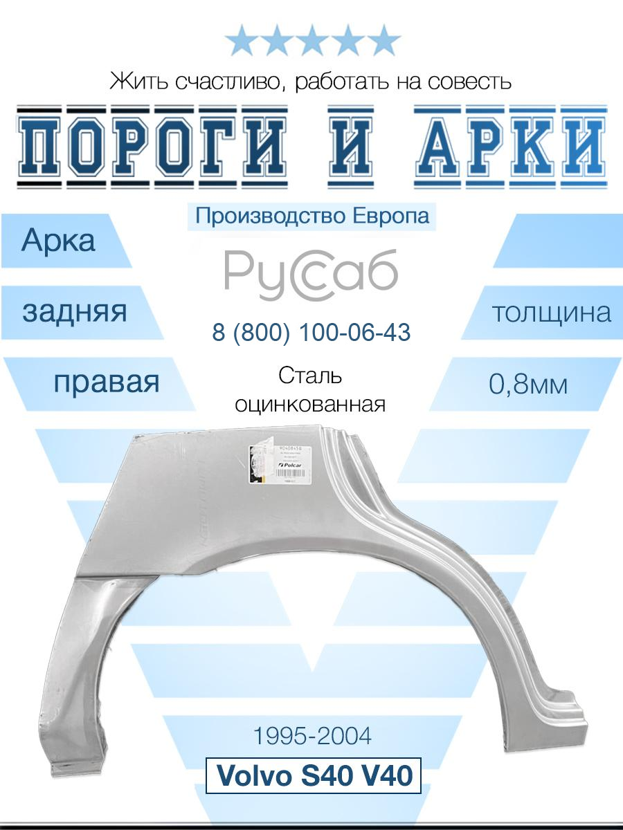 Арка правая для Volvo S40 V40 1995-2004 (Potrykus)