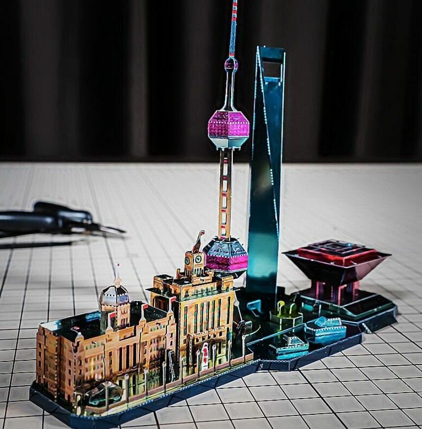 Металлический конструктор / 3D конструктор / Сборная модель Шанхай