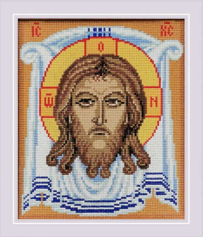 Набор Риолис #АМ0085 Спас Нерукотворный, Алмазная Мозаика, 25 х 30 см