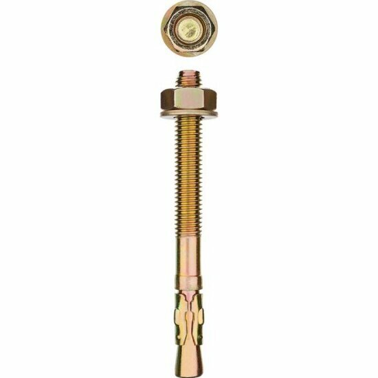 Анкер клиновой Зубр М8 x 95 мм, 50 шт, желтопассивированный, 302032-08-095