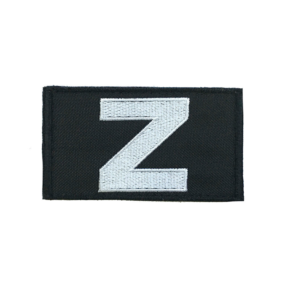 Шеврон Z прямоугольник 7х5см цвет черный