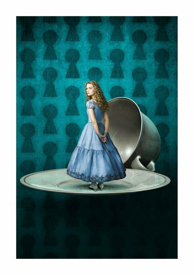Плакат, постер Алиса В стране Чудес/Alice In Wonderland на бумаге, размер 21х30см