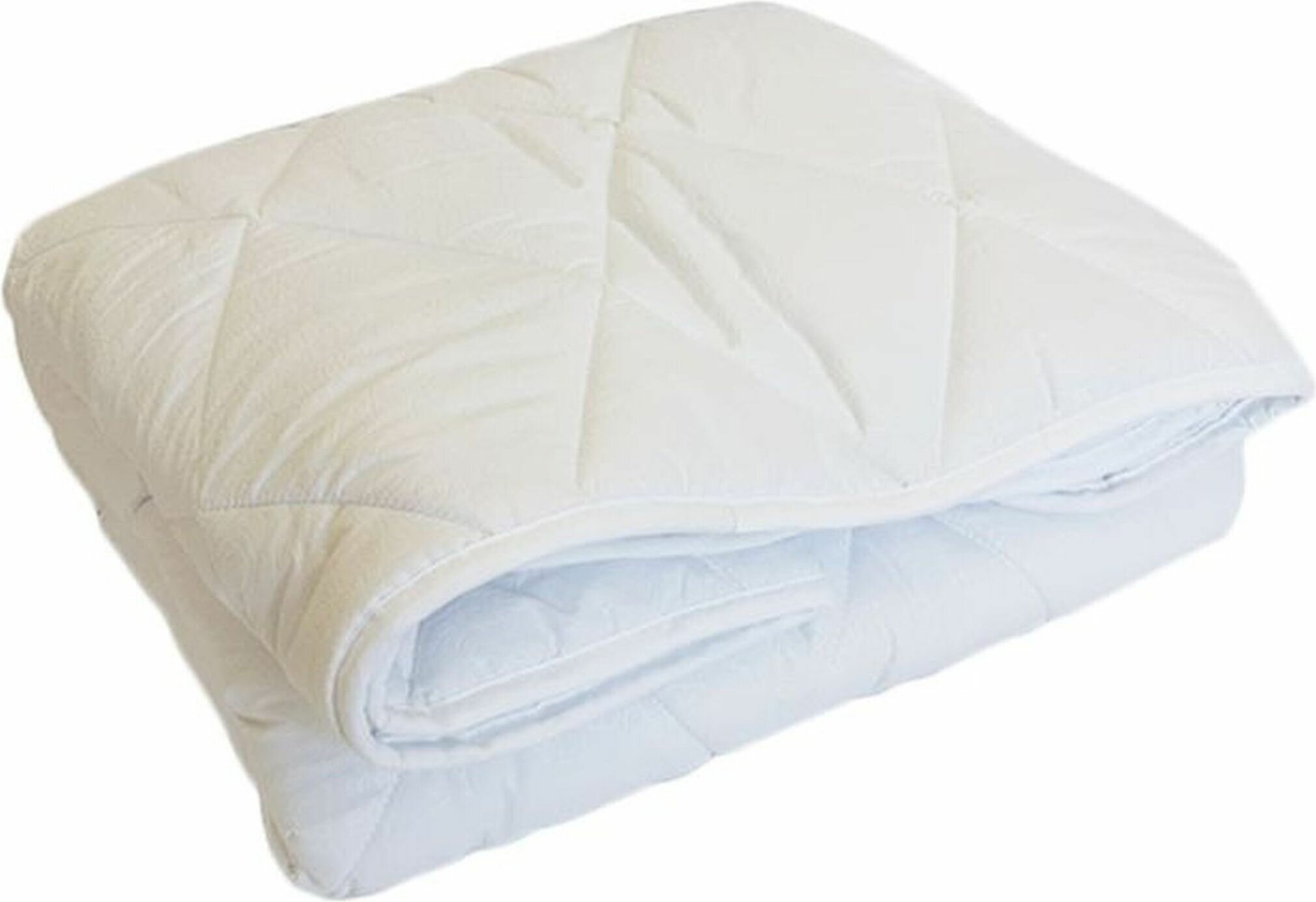 Одеяло Bellatex "Cotton", 200x210 см, стеганое, хлопковое волокно, белое