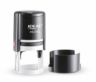 Ideal 46042 автоматическая оснастка для печати диаметр 42 мм (черная)