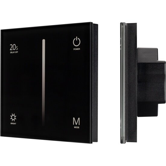 Панель Arlight SMART-P36-DIM-IN Black (230V, 1.2A, TRIAC, Sens, 2.4G) (, IP20 Пластик, 5 лет)