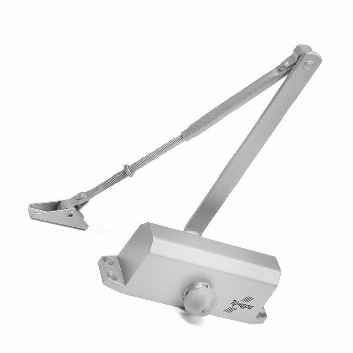 Доводчик дверей тундра G062 морозостойкий, до -50, до 65, цвет серебро