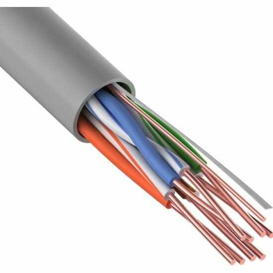 Кабель витая пара Rexant UTP 4PR, 24AWG, медь, CAT5e, ZH нг(А)-HF бухта 305 м