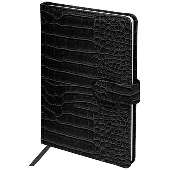 Еженедельник Brauberg недатированный А5 145х215 мм, "Party", под кожу, 64 л, черный, 114472