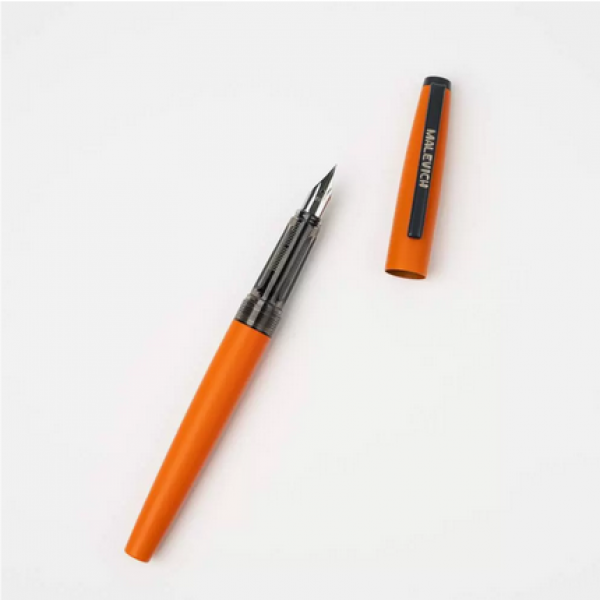 Ручка перьевая Малевичъ с конвертером, перо EF 0,4 мм, цвет: мандарин