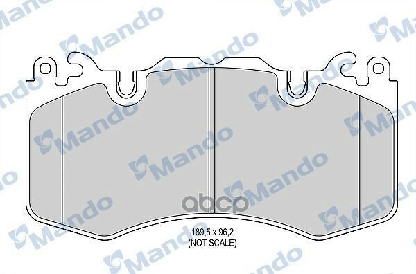 Колодки тормозные LAND ROVER Discovery (09-), Range Rover (09-) передние (4шт.) MANDO Mando арт. MBF015606