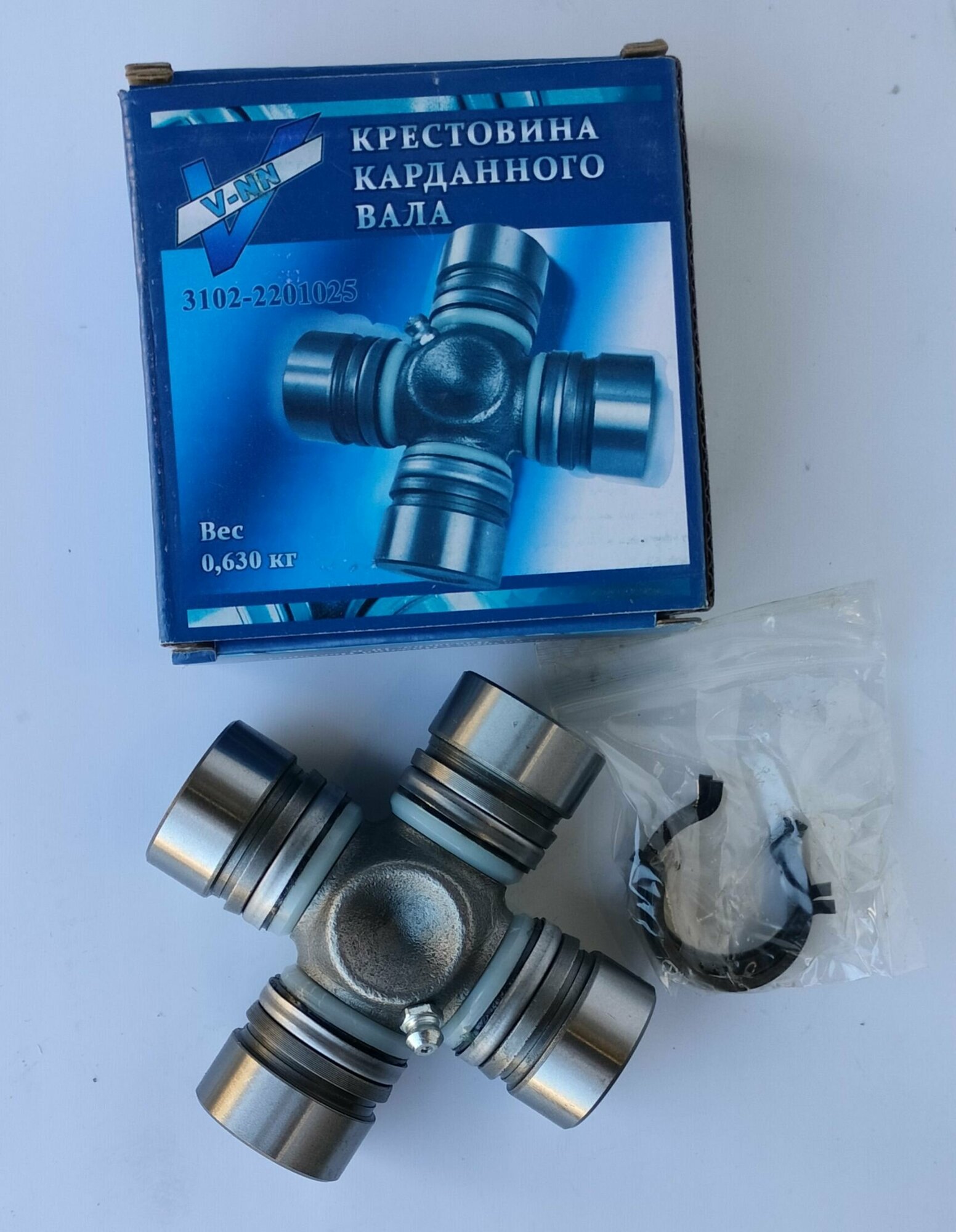 Крестовина для Газ-3102/3302 (с масленкой и стопор. кольцами)