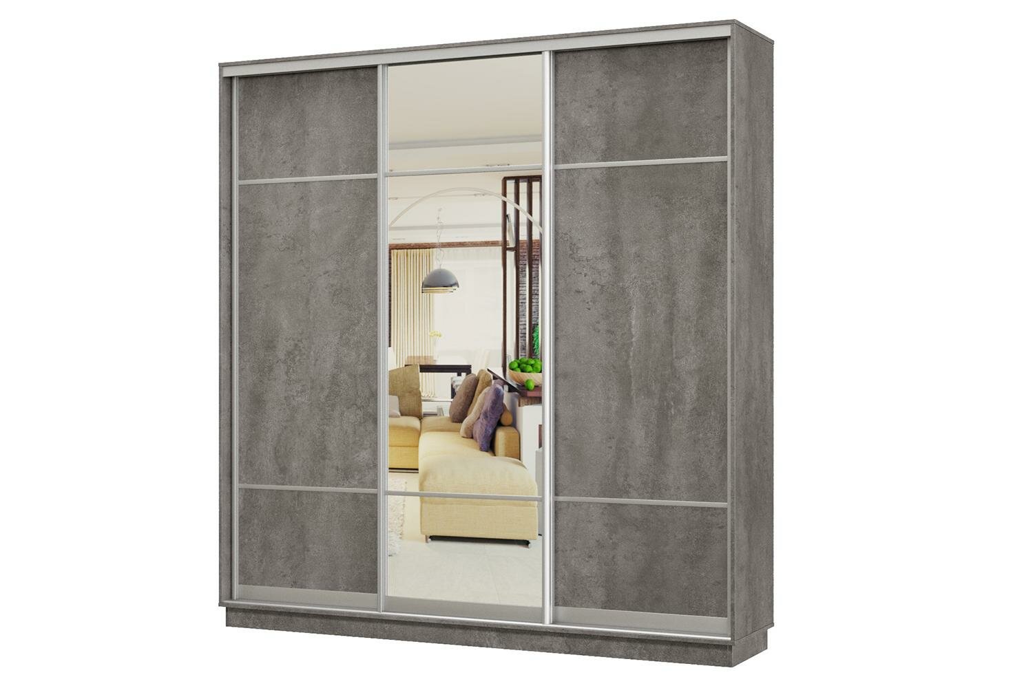 Шкаф-купе 3-дверный Hoff Практик