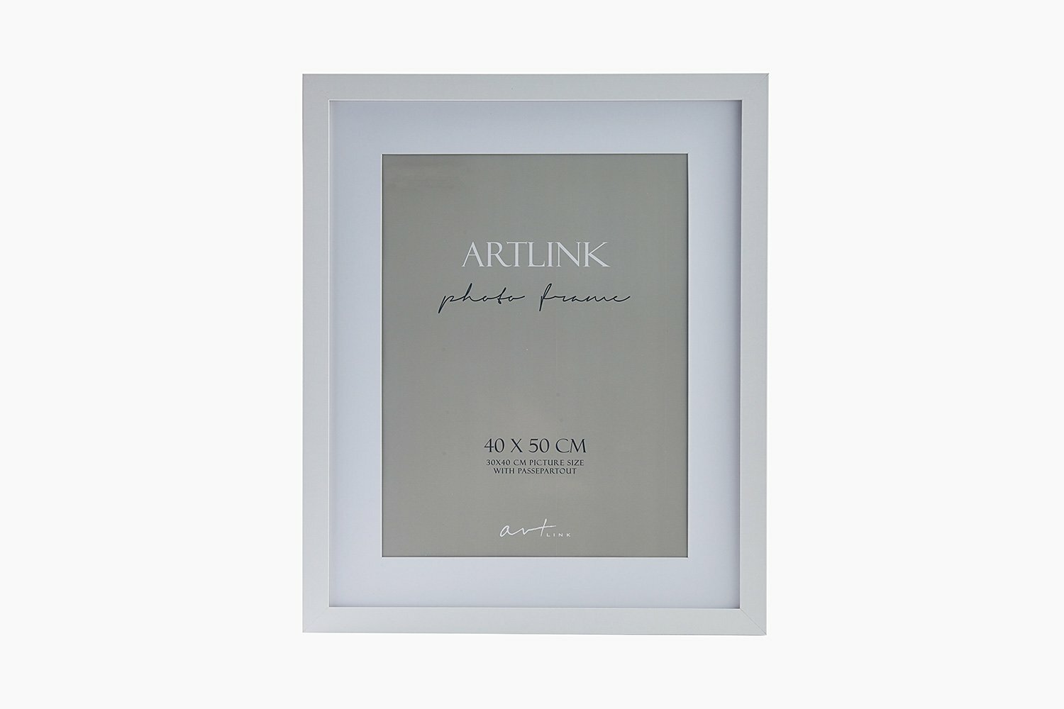 Ellis фоторамка с паспарту белая 40x50 см элегантный акцент современного интерьера