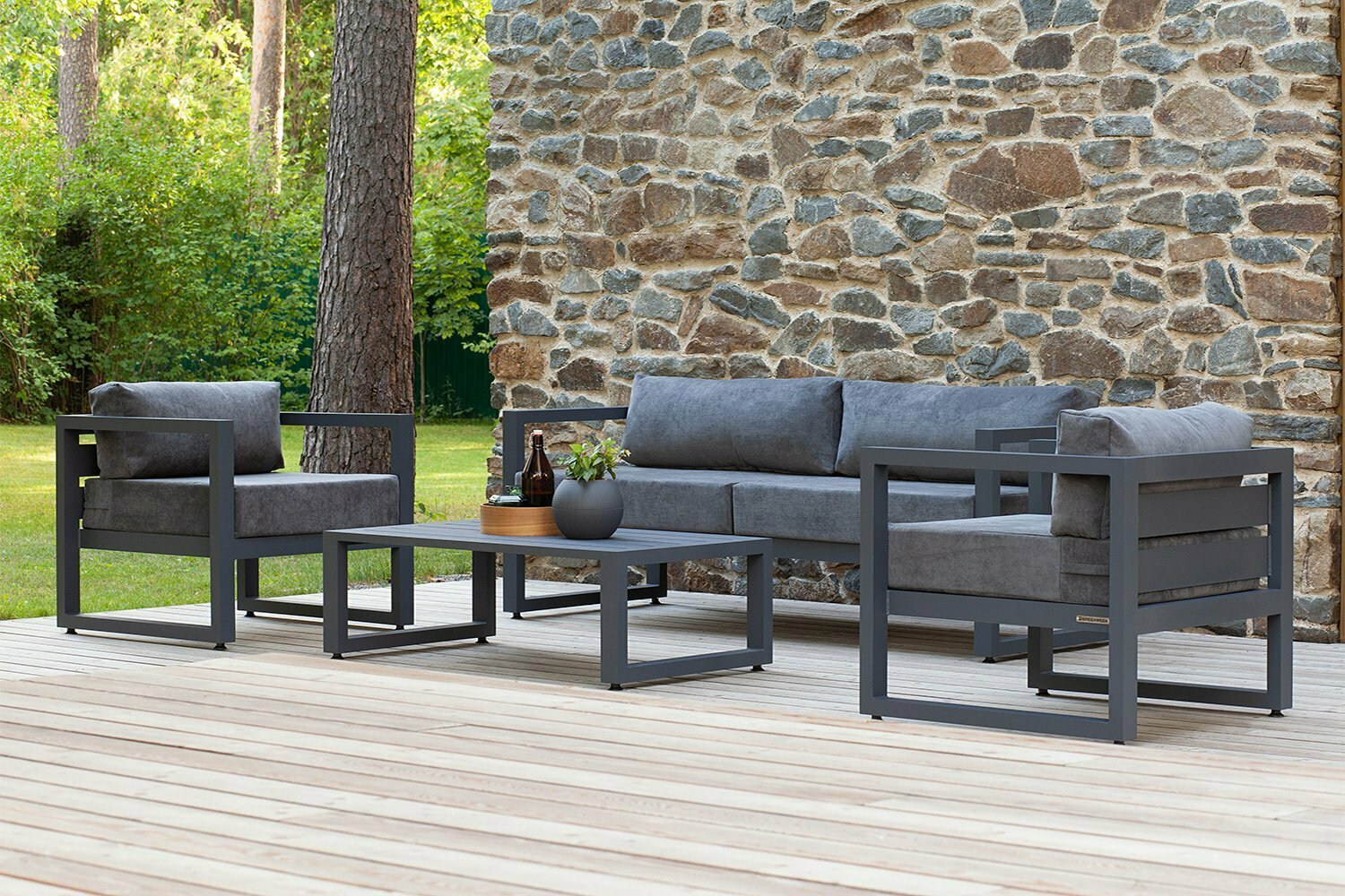 Набор садовой мебели GREENWEEN Capri, цвет серый