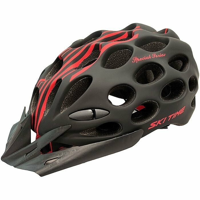 Шлем для лыжероллеров SKI TIME Special Series (черный/красный) (One_Size)