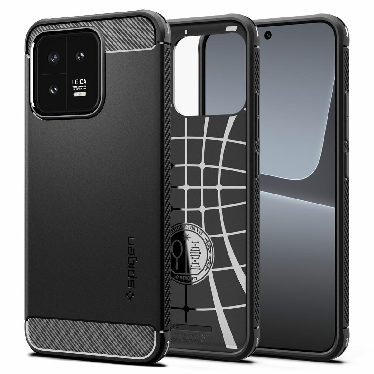 Чехол Spigen на Xiaomi 13 (ACS05323) Rugged Armor / Спиген чехол для Ксиаоми 13 накладка, противоударный, с защитой камеры, черный