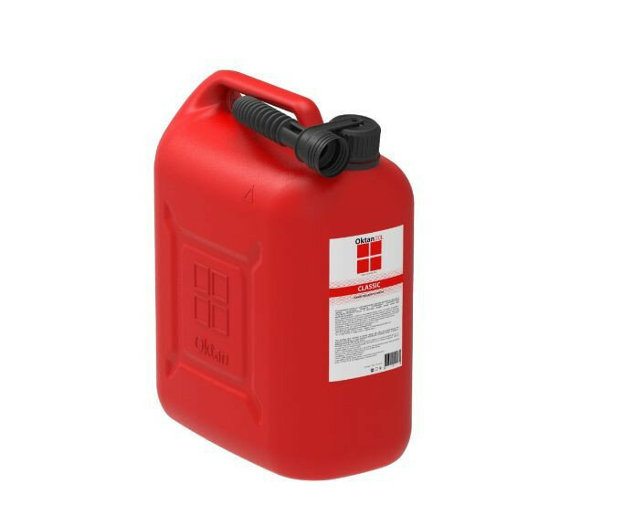 Канистра пластик 20 л Oktan Классик для ГСМ красная
