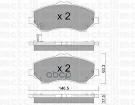 К-т дисков. тормоз. колодок Metelli арт. 2208620