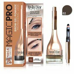 P-12 Помада д/бровей Magic PRO тон 02 темно-коричн.