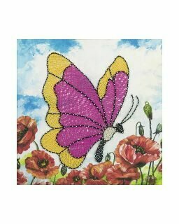 Набор для творчества в технике "Стринг-арт. Бабочка" Волшебная мастерская ST-03