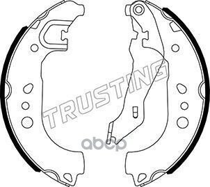 К-т бараб. тормоз. колодок SKODA Rapid 07/2012- Trusting арт. 106220