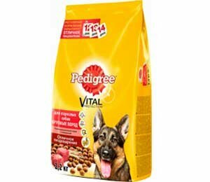 Сухой корм Pedigree для собак крупных пород говядина 13кг