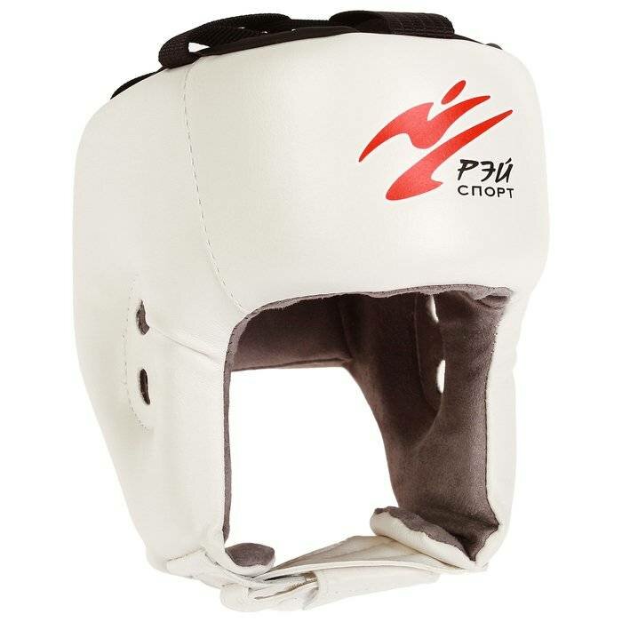 Ш2sИВ Шлем для единоборств БОЕЦ-1, иск. кожа, р. S (цвет белый)