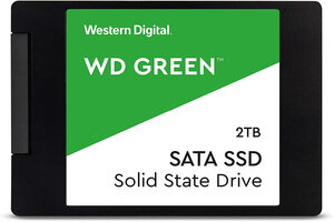 Western Digital Накопитель твердотельный WD Твердотельный накопитель SSD WD Green 3D NAND WDS200T2G0A 2ТБ 2,5" SATA-III (TLC)