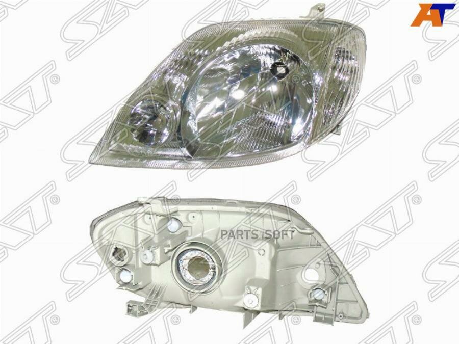Фара Toyota Corolla (E120) 00-07 / Corolla Fielder 00-02 (Слева/ Ручная регулировка) SAT ST-212-11B5L | цена за 1 шт