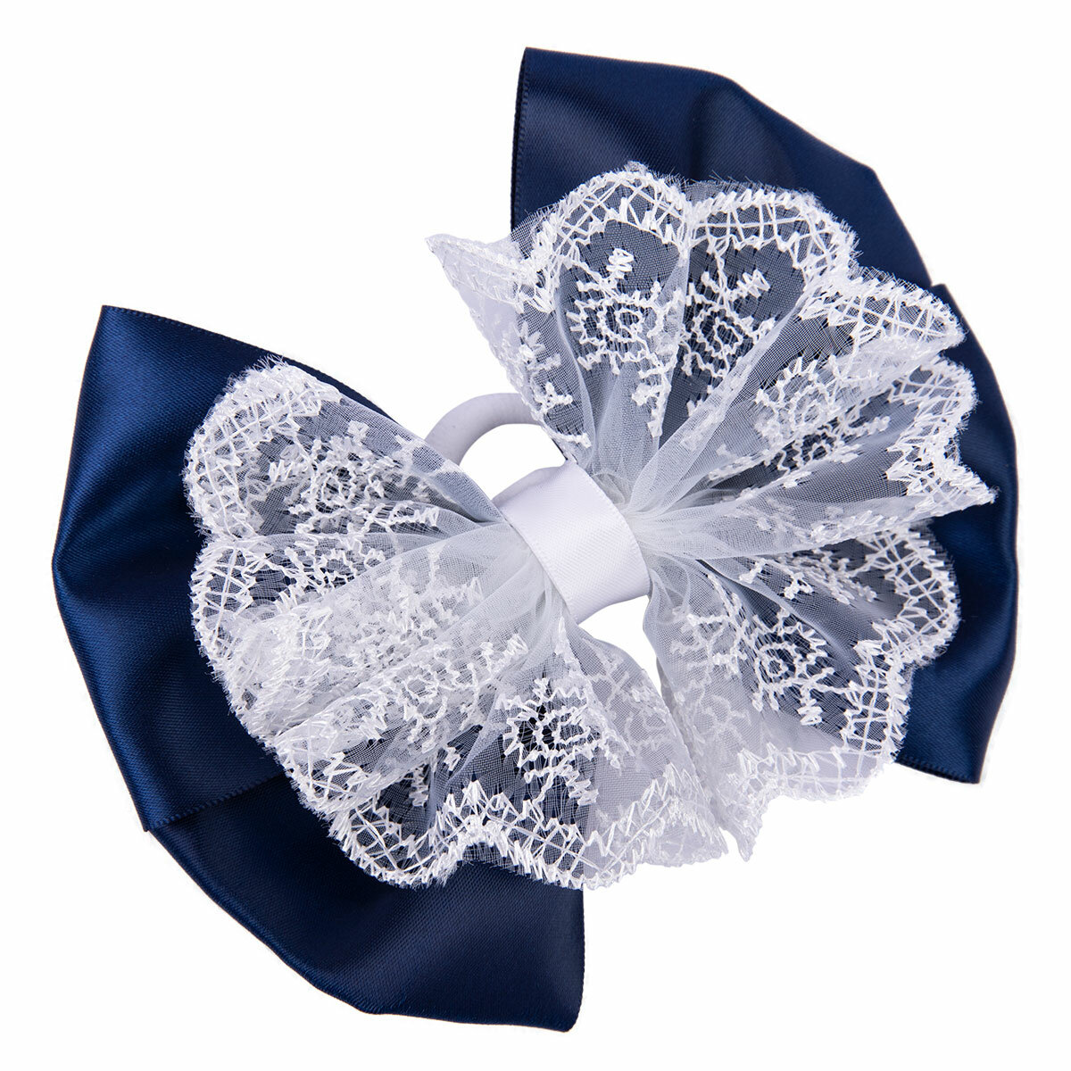 CHERRY MARY DR07006 резинка для волос №02 синий цвет, эластичная крепкая нитка 1 шт