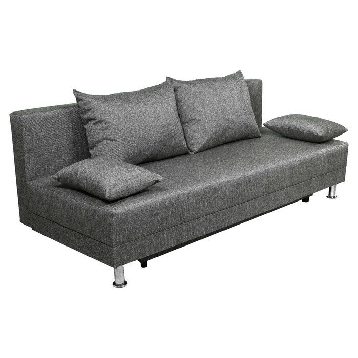 Клик Мебель Диван прямой раскладной «Клик Мебель. Некст ЭКО», механизм еврокнижка, рогожка, цвет melange