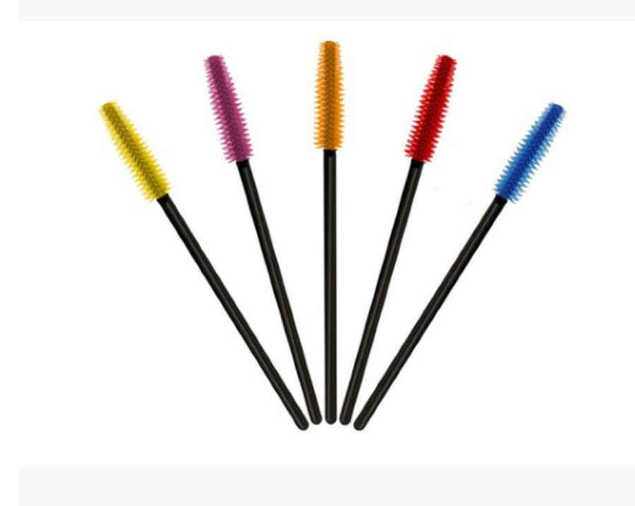 Щеточки силиконовые для ресниц и бровей, 50 шт.