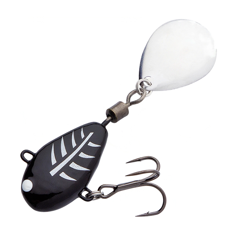 Тейл спиннер UF-Studio Hurricane #Black Ghost - размер 3 см