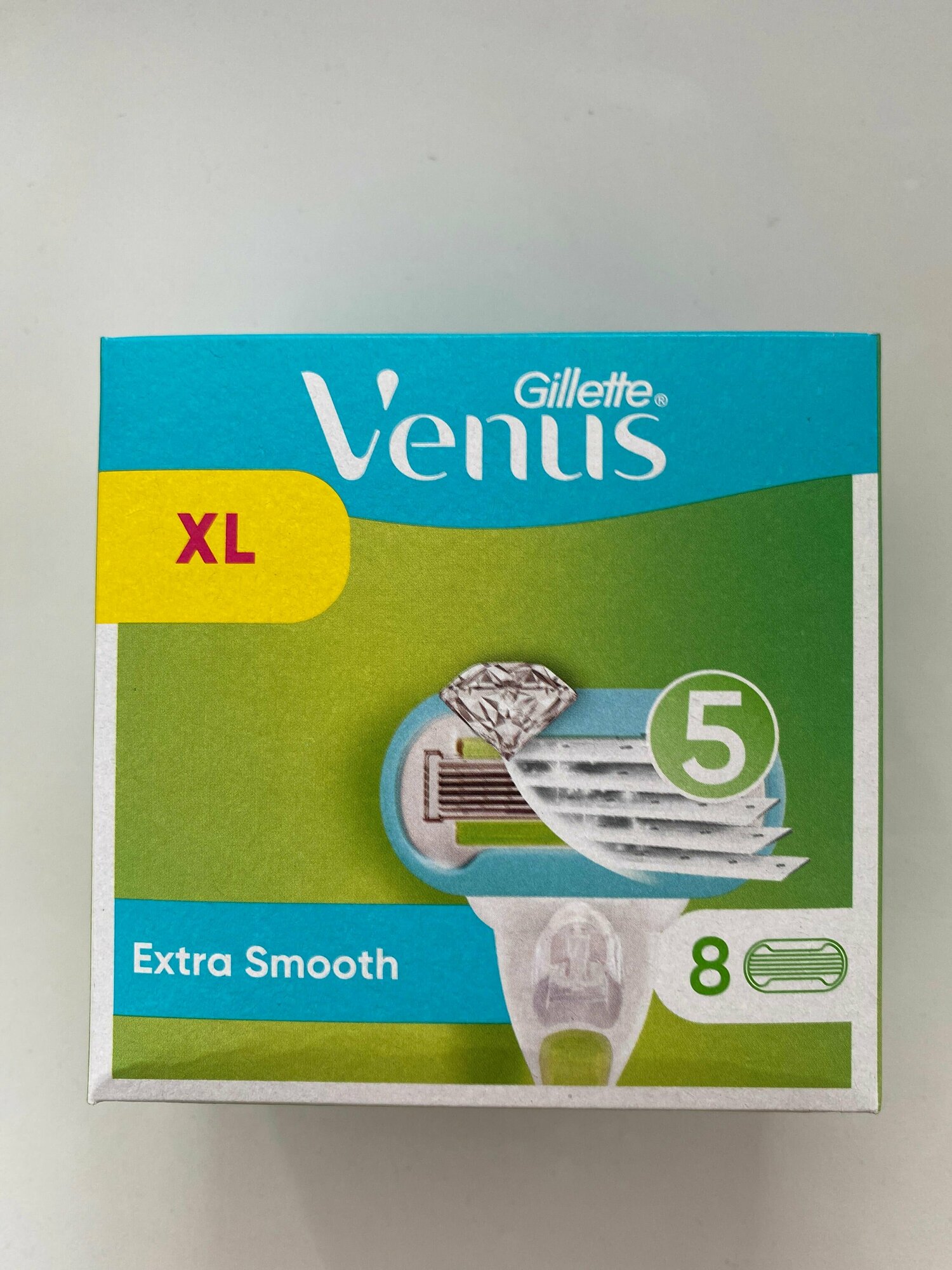 Cменные кассеты для женского бритвенного станка Gillette Venus Extra Smooth 5 лезвий 8 шт.