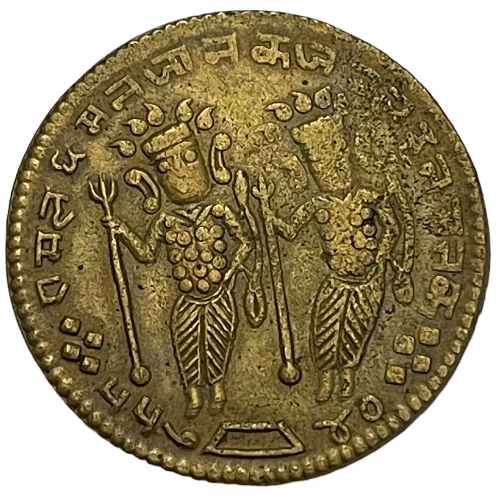 Индия, храмовый токен "Рам Дарбар" 1850-1940 гг. (Раматанка)