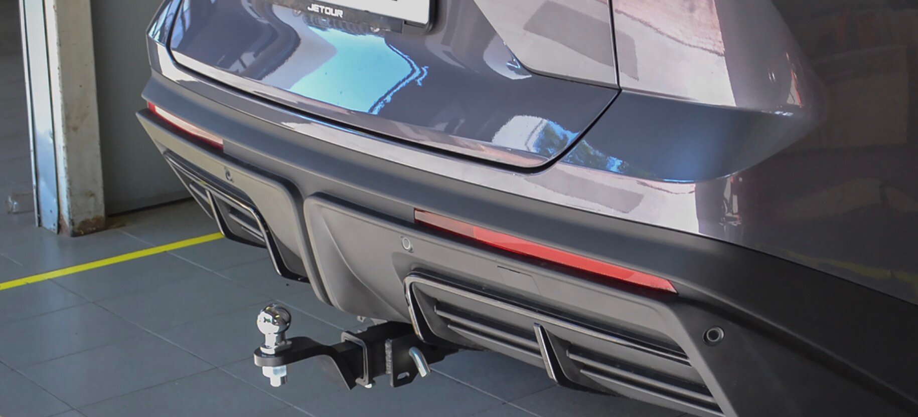 Фаркоп PT GROUP /съемный квадрат/ JETOUR Dashing 2023- (паспорт и сертификат в комплекте)(без электрики) арт. JDA-23-991122.00