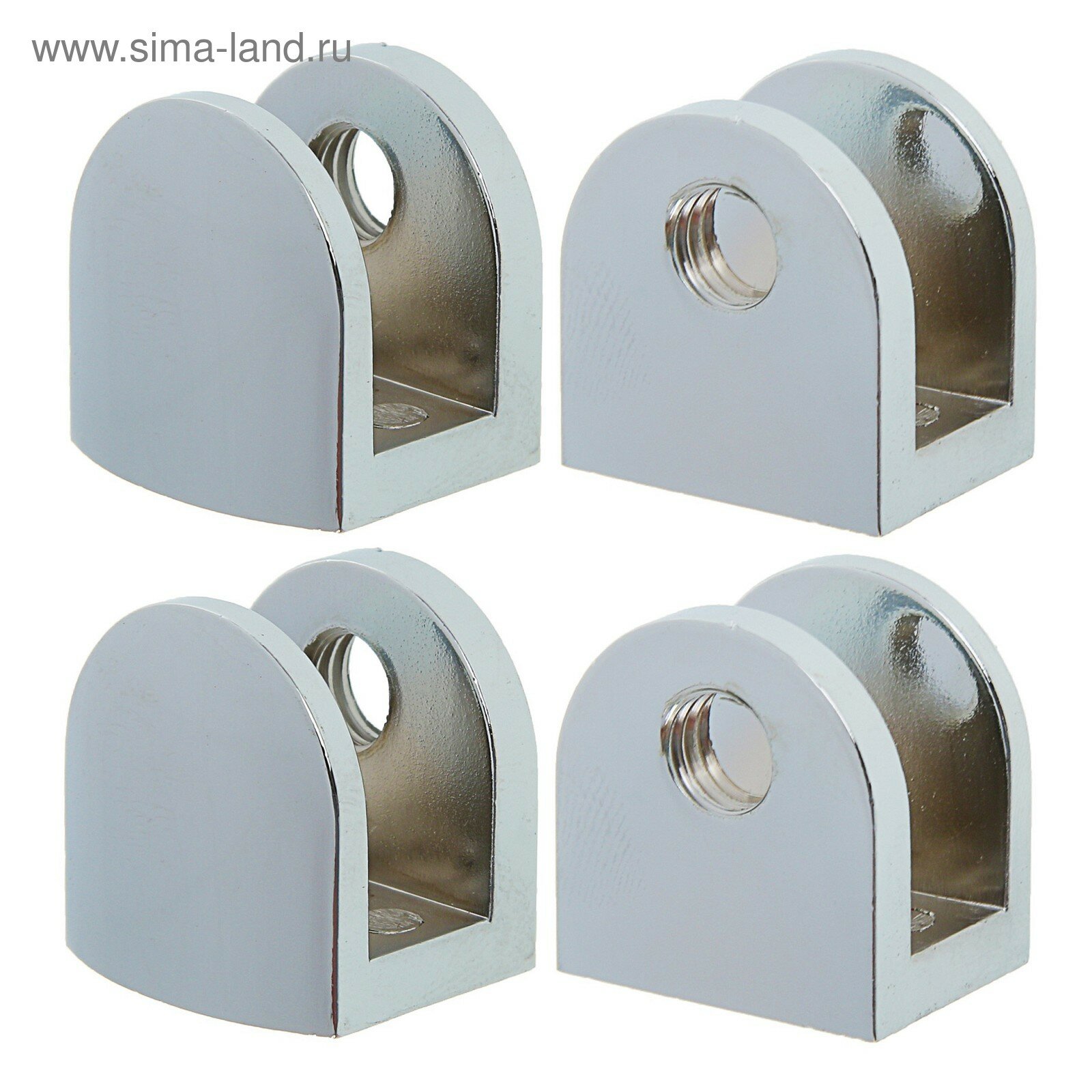 Полкодержатель P110CP, 22×23×20 мм, 4 шт. в наборе, цвет хром