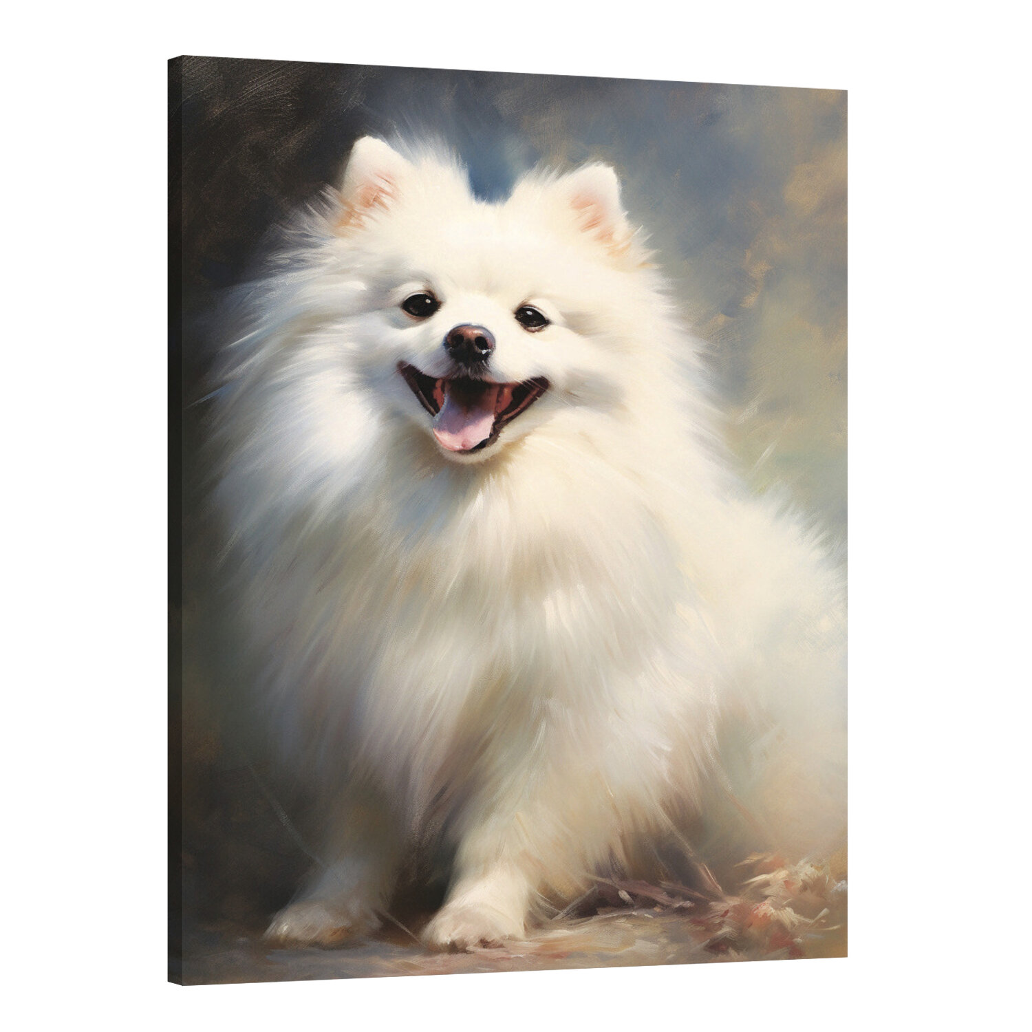 Интерьерная картина 50х70 "Шпиц: образец элегантности и стиля"