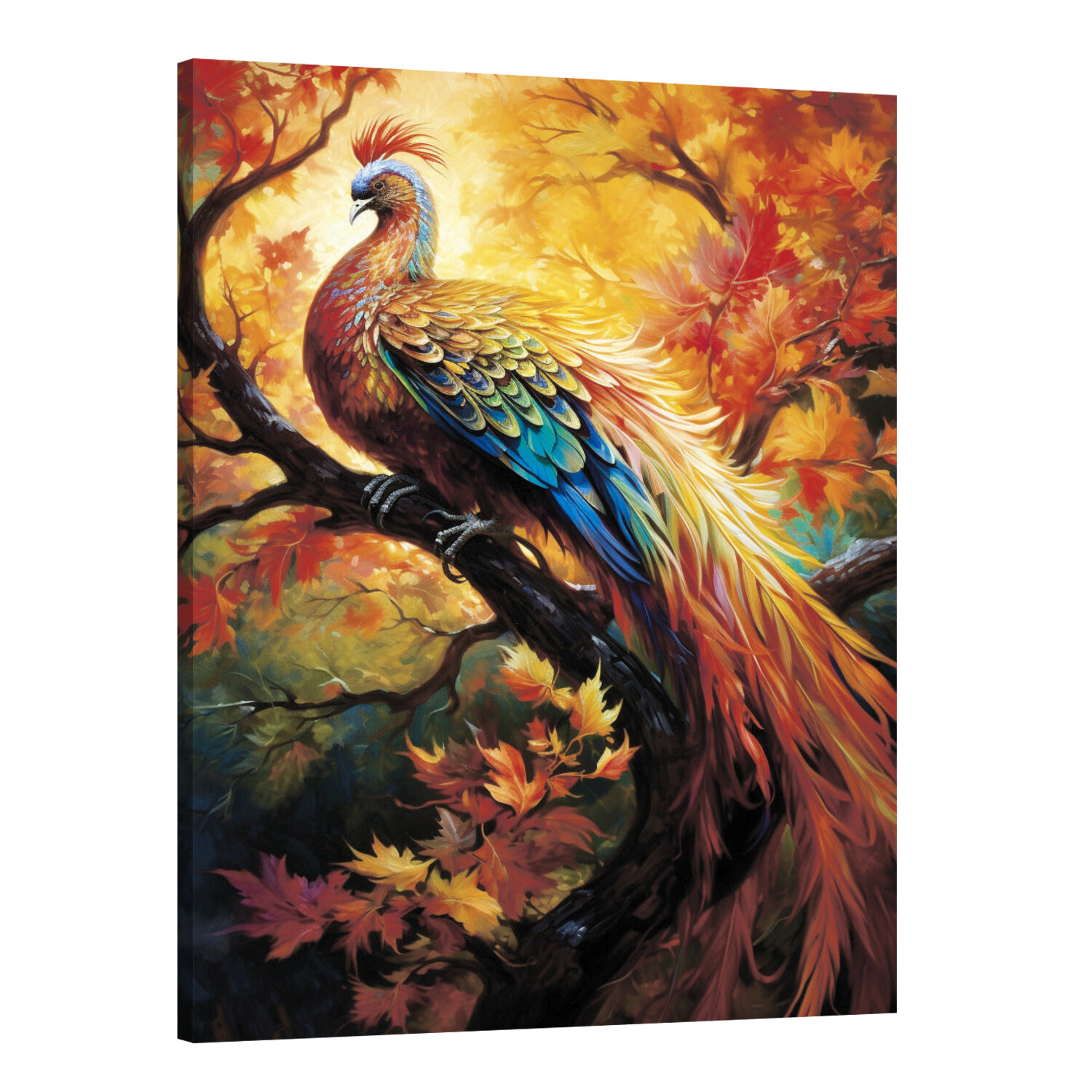 Интерьерная картина 50х70 "Жар-птица"